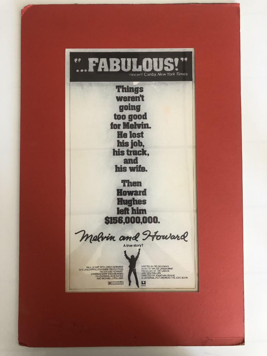 Melvin and Howard Movie Poster | EstateSales.org