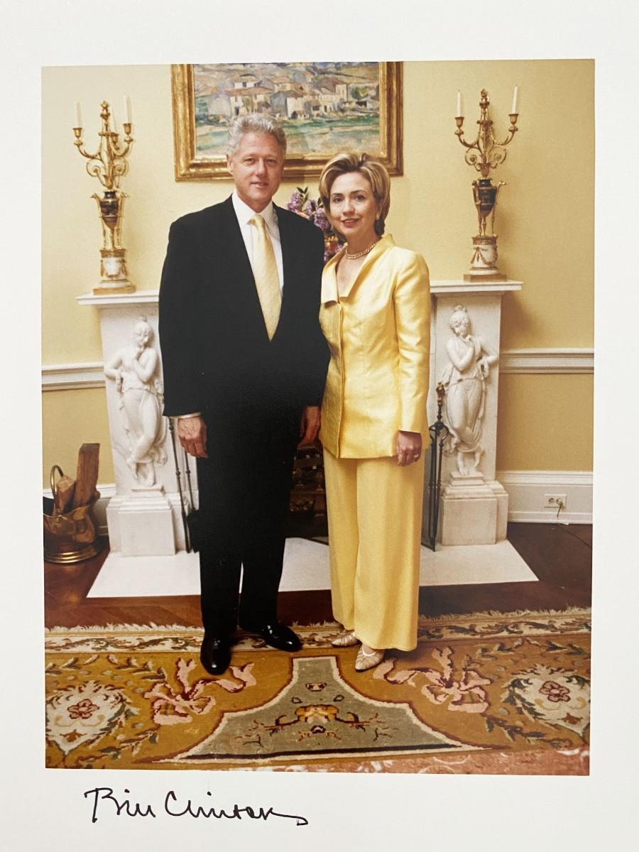 42nd US President Bill Clinton signed photo | EstateSales.org