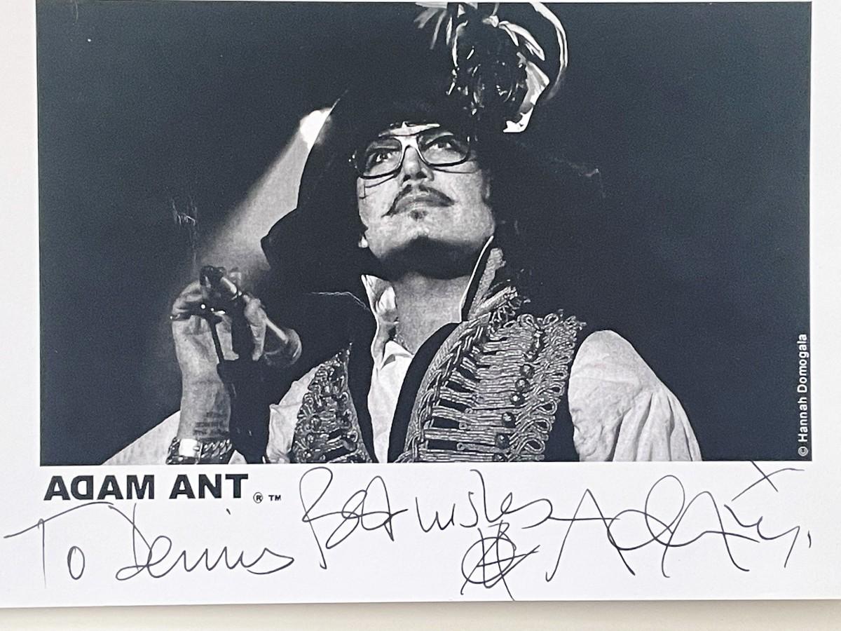 Adam Ant signed photo card | EstateSales.org