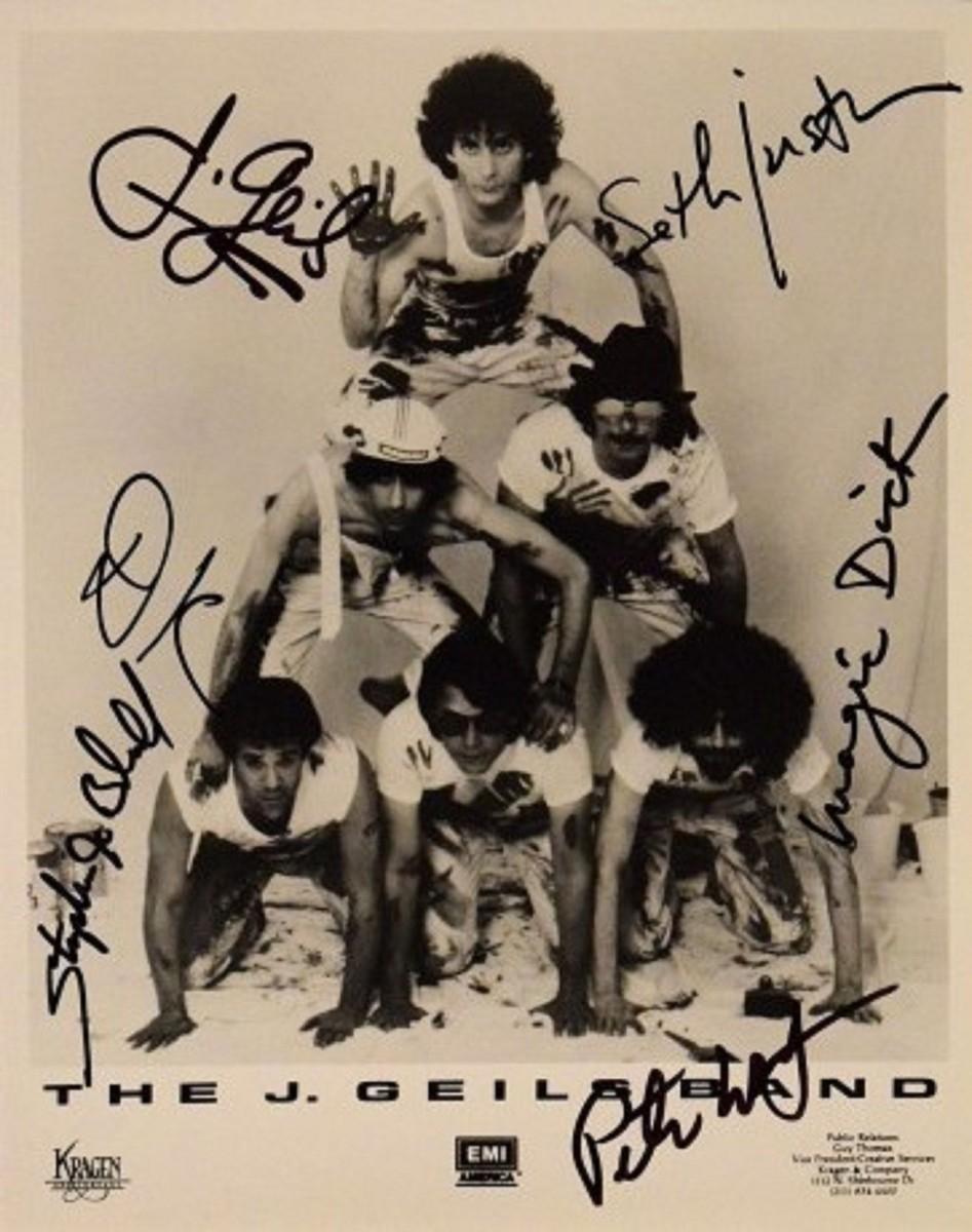 The J. Geils Band signed promo photo | EstateSales.org