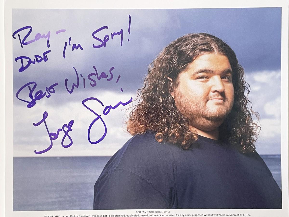 Hawaii 5-0 actor Jorge Garcia signed photo | EstateSales.org