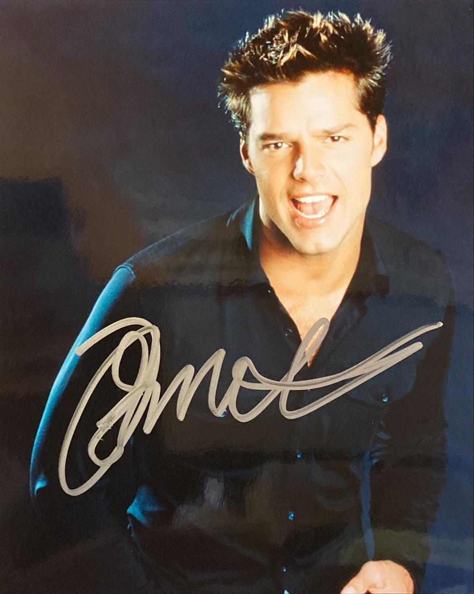 Ricky Martin signed photo | EstateSales.org