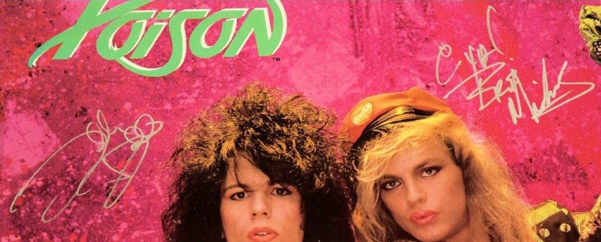 Poison signed promo poster | EstateSales.org