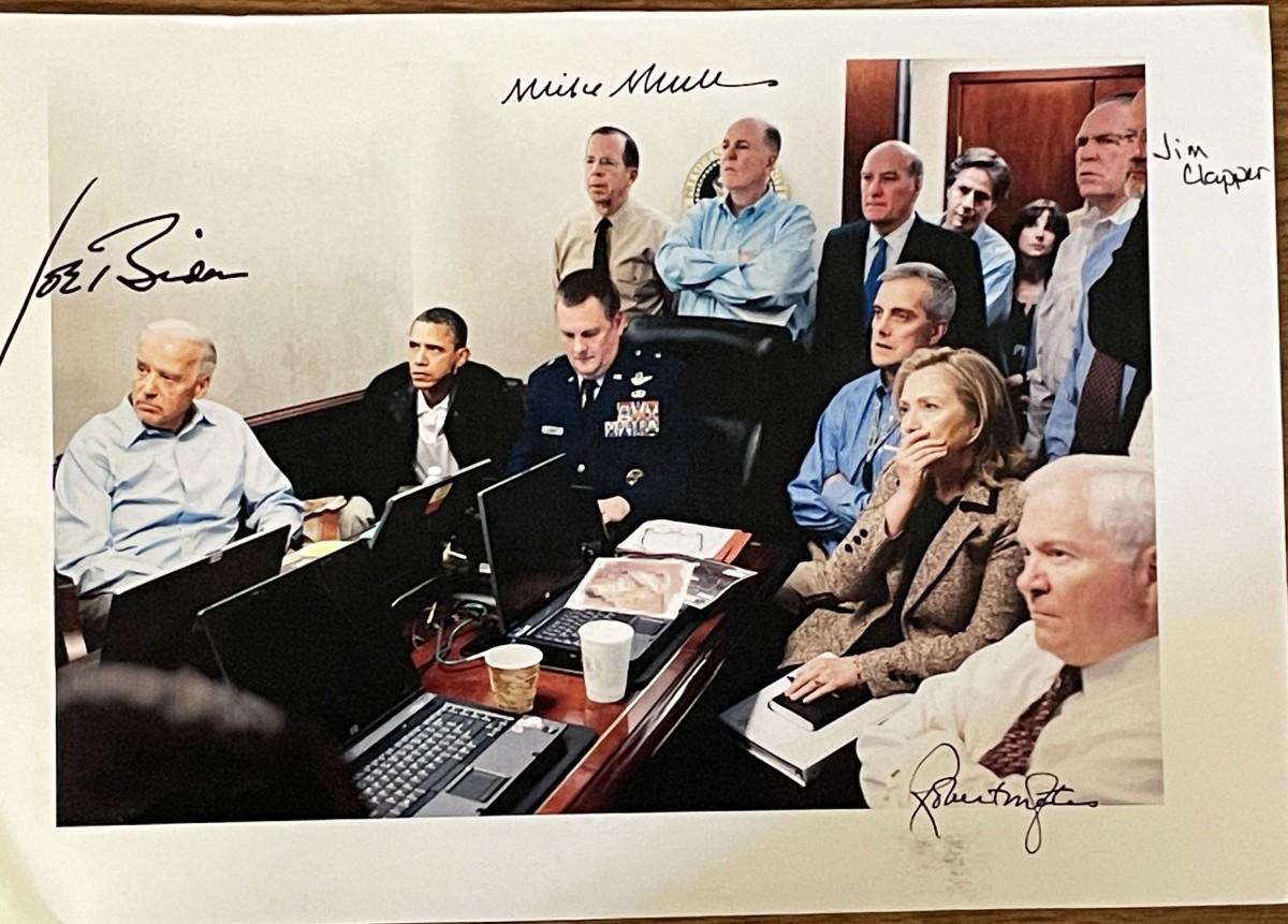 White House Situation Room National Security Team signed photo ...