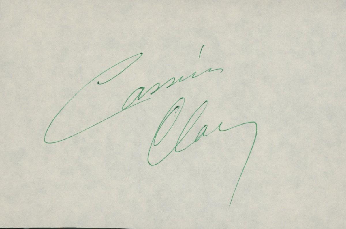 Cassius Clay signature cut | EstateSales.org