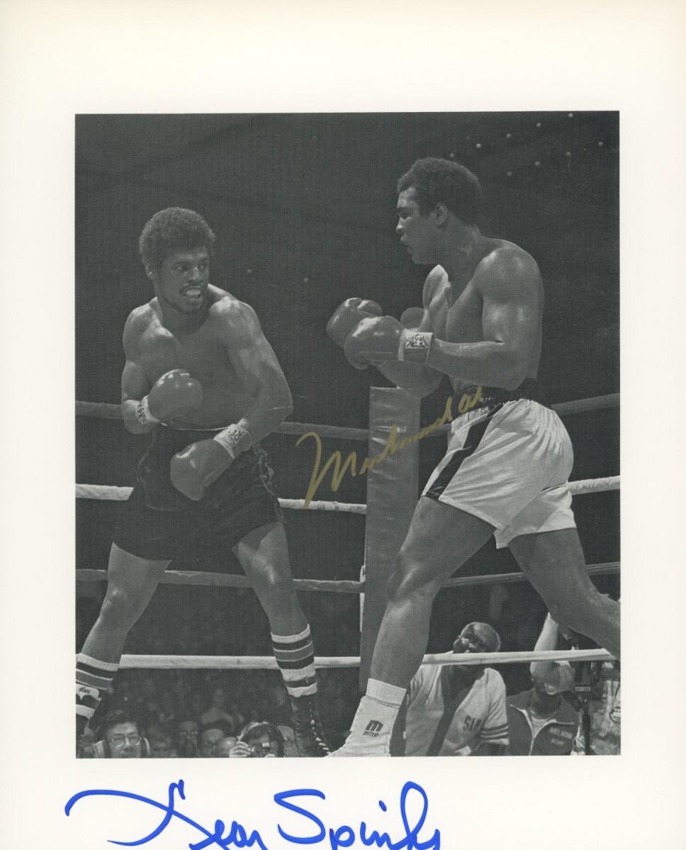 Muhammad Ali vs. Leon Spinks signed photo | EstateSales.org