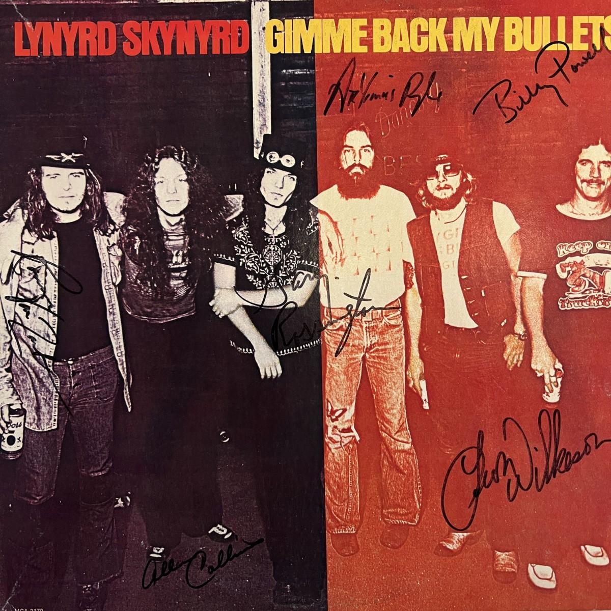 Lynyrd Skynyrd Gimme Back My Bullets signed album | EstateSales.org Lynyrd Skynyrd Gimme Back My Bullets signed album | EstateSales.org