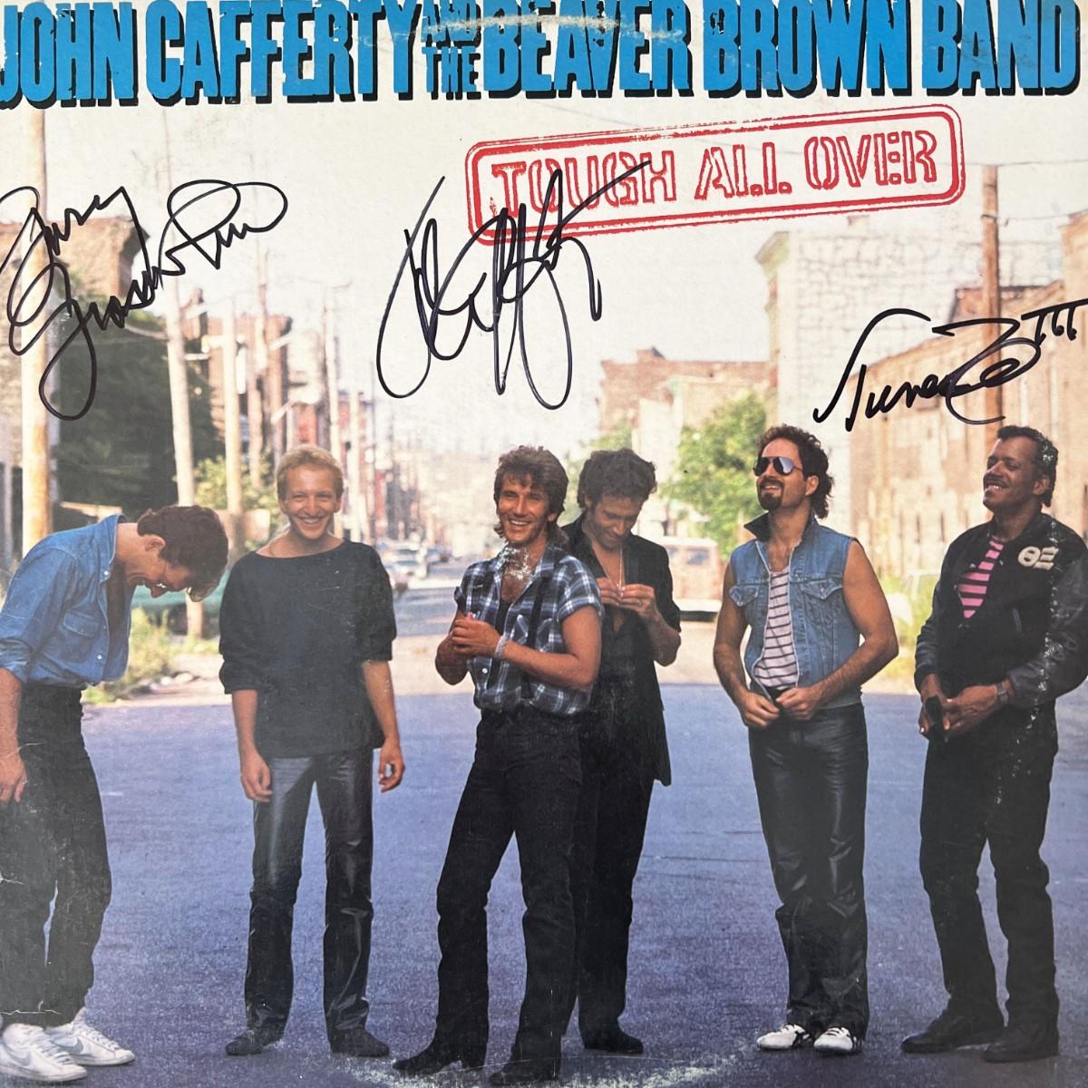 John Cafferty/The Beaver Brown Band signed album | EstateSales.org