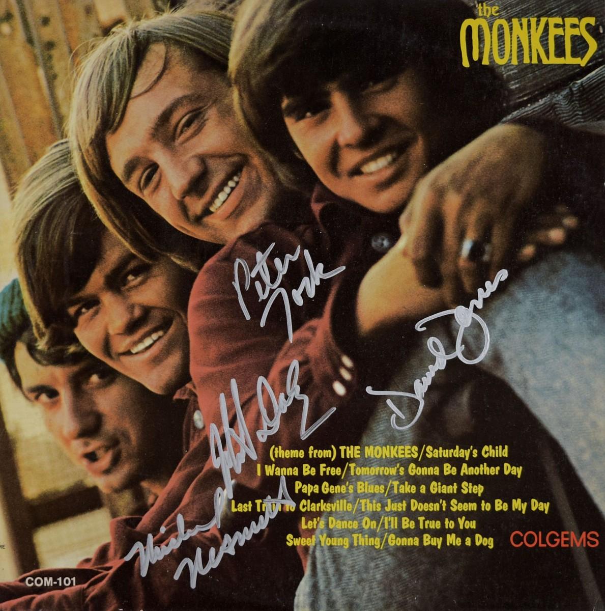 The Monkees signed debut album The Monkees. | EstateSales.org