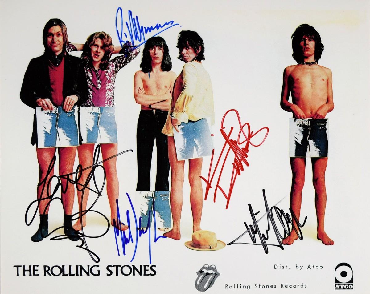 The Rolling Stones signed promo photo | EstateSales.org