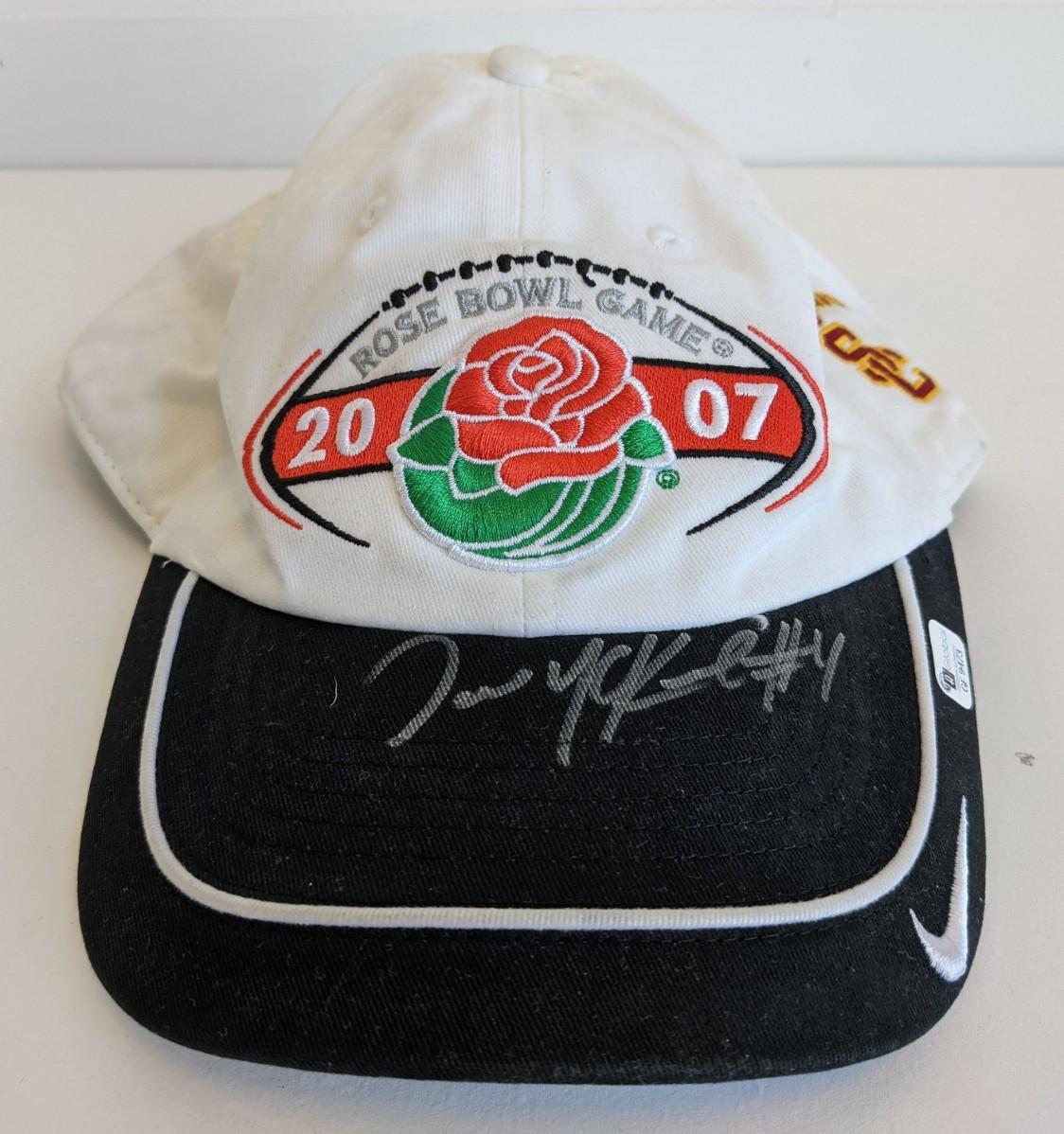 2007 Rose Bowl Game USC Joe McKnight signed baseball hat | EstateSales.org