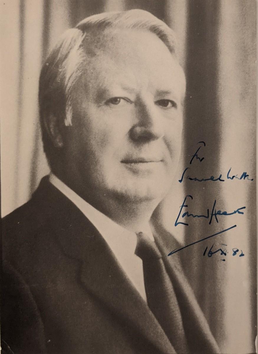 Edward Heath Signed Photo | EstateSales.org