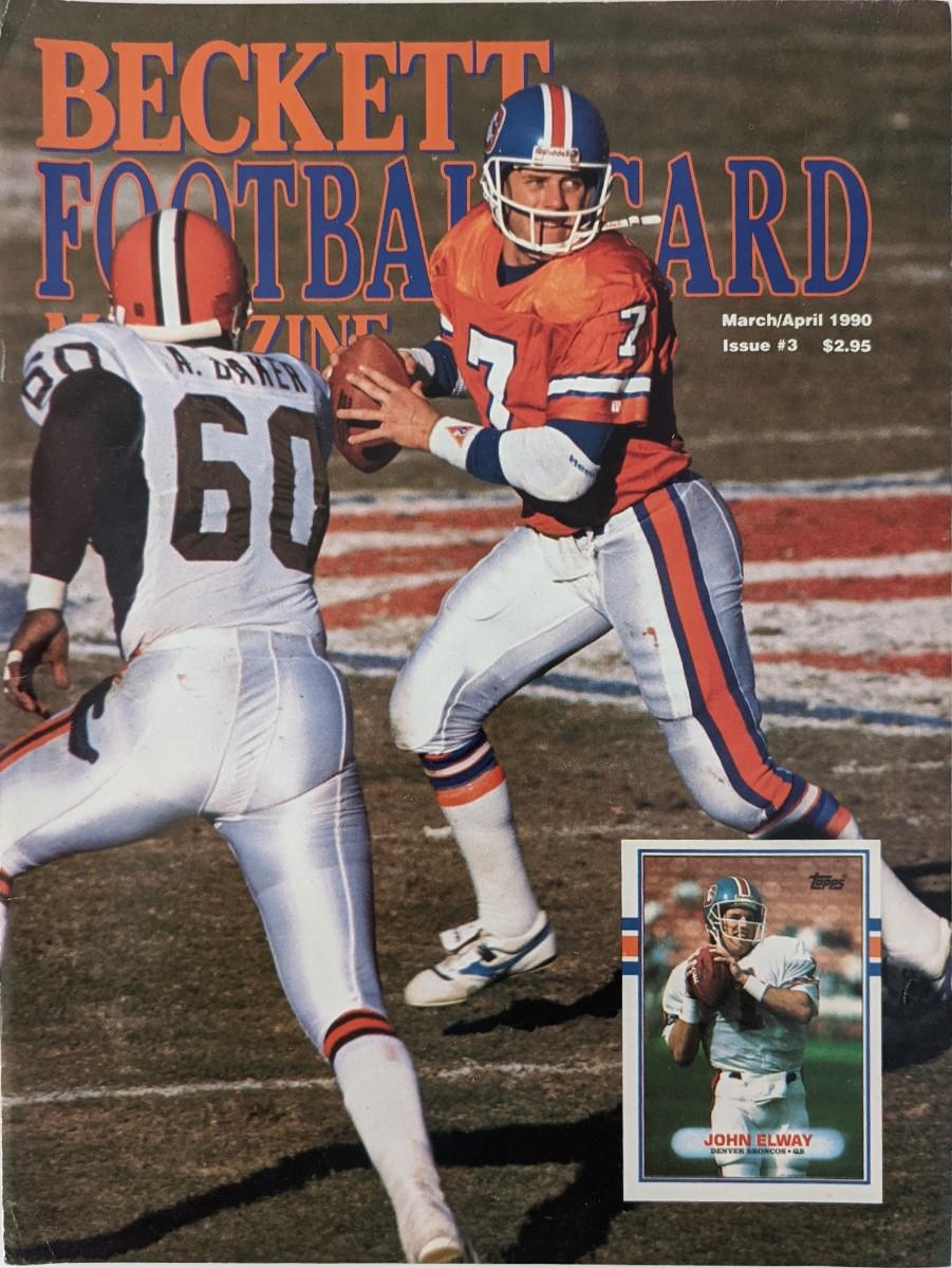 Beckett Football Card Monthly Magazine March/April 1990 Issue #3 ...