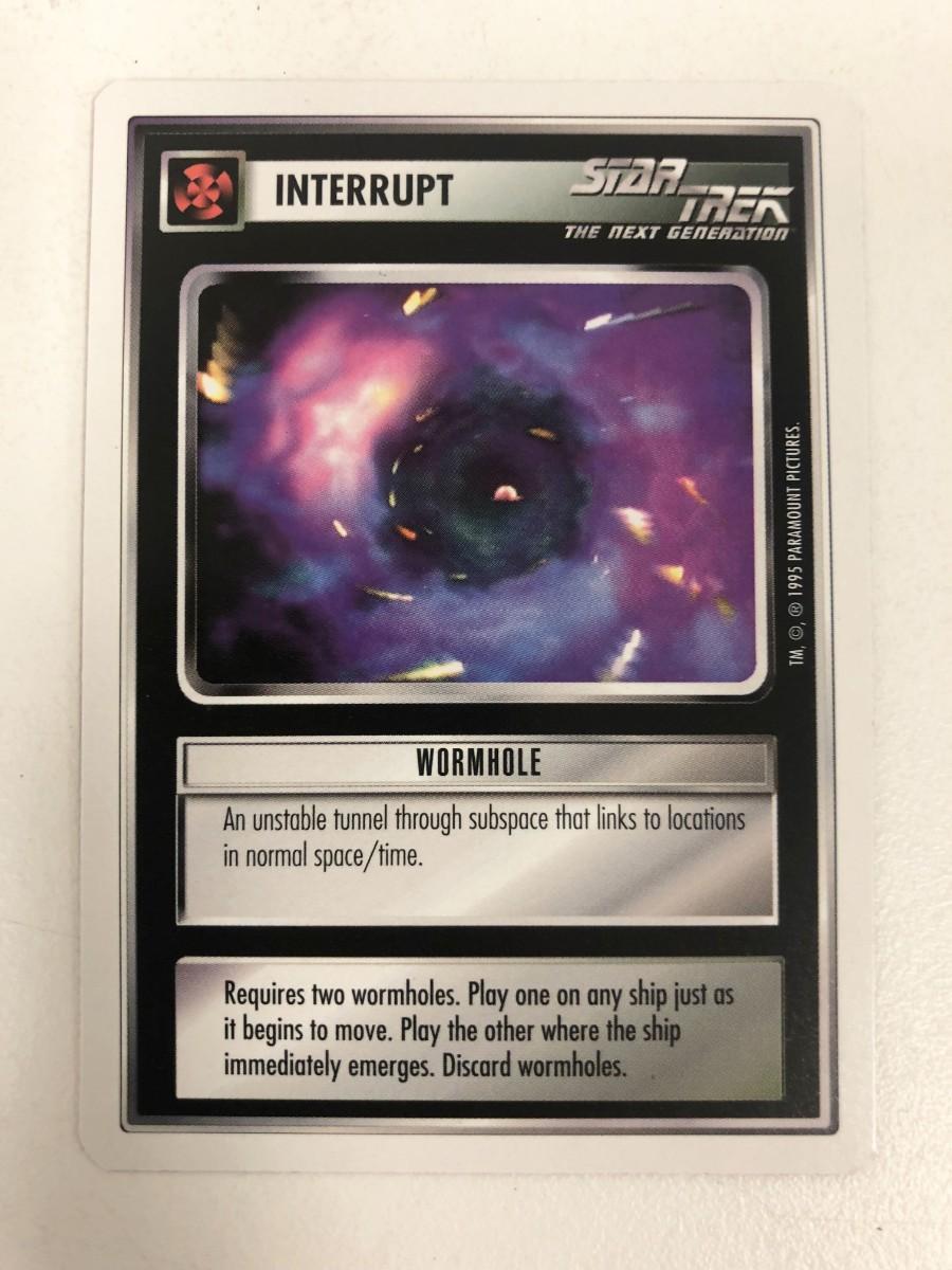 1995 Star Trek CCG Wormhole Interrupt Card | EstateSales.org