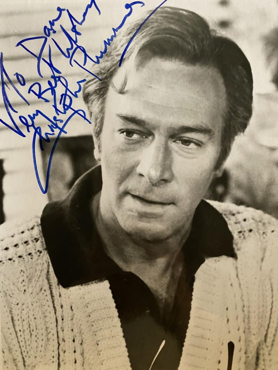 Christopher Plummer signed photo | EstateSales.org