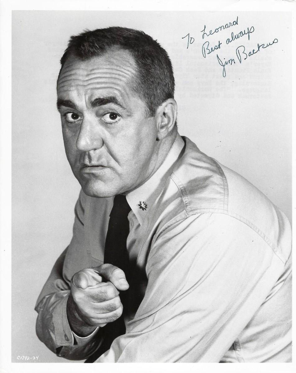 Gilligan's Island Jim Backus signed photo | EstateSales.org