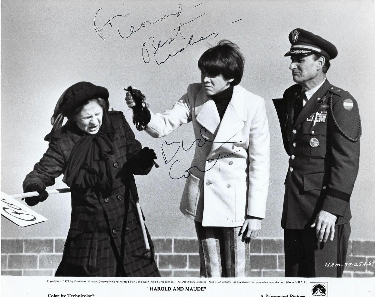 Harold and Maude Bud Cort signed movie photo | EstateSales.org