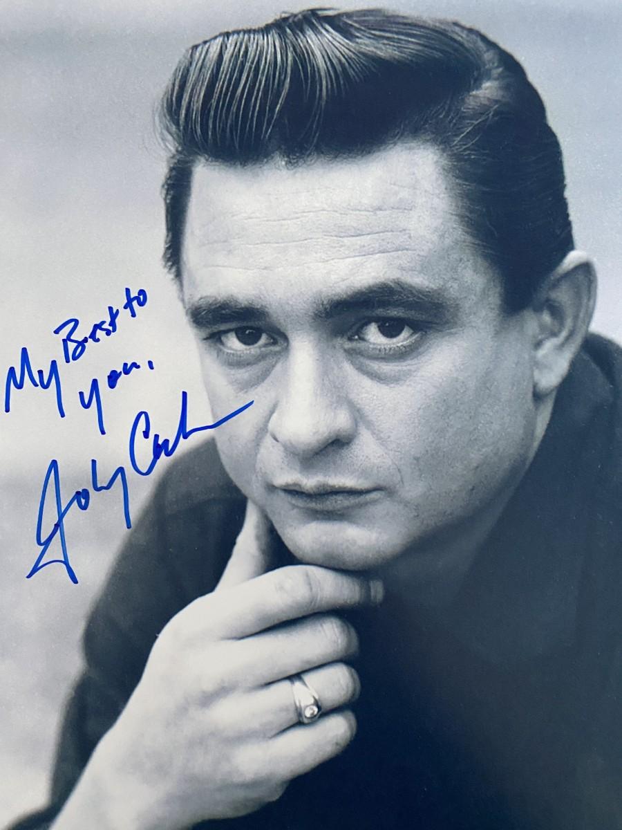 Johnny Cash signed photo | EstateSales.org