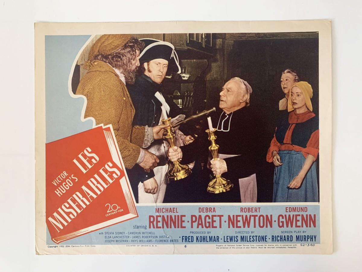 Les Misérables original 1952 vintage lobby card | EstateSales.org