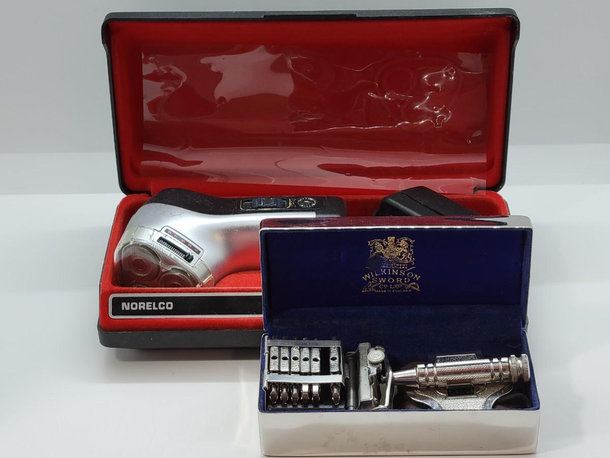 LOT 2: Vintage Wilkinson Razor Empire Model in Original Box & Norelco ...