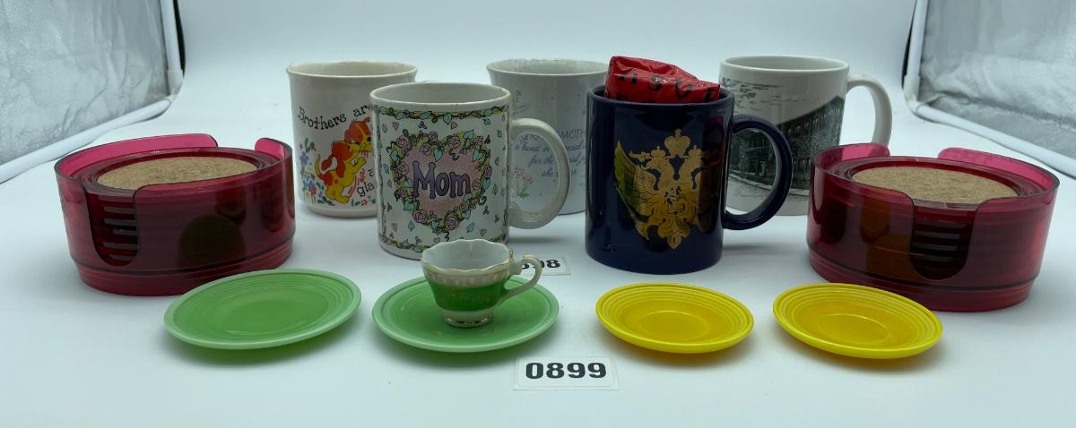Coffee mugs, sm plates and sm mug | EstateSales.org