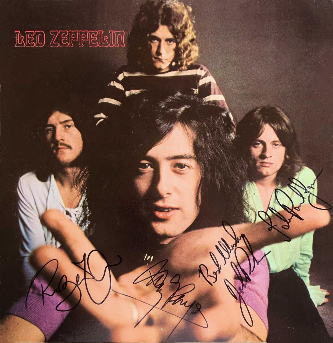 Led Zeppelin signed Tour Book album | EstateSales.org