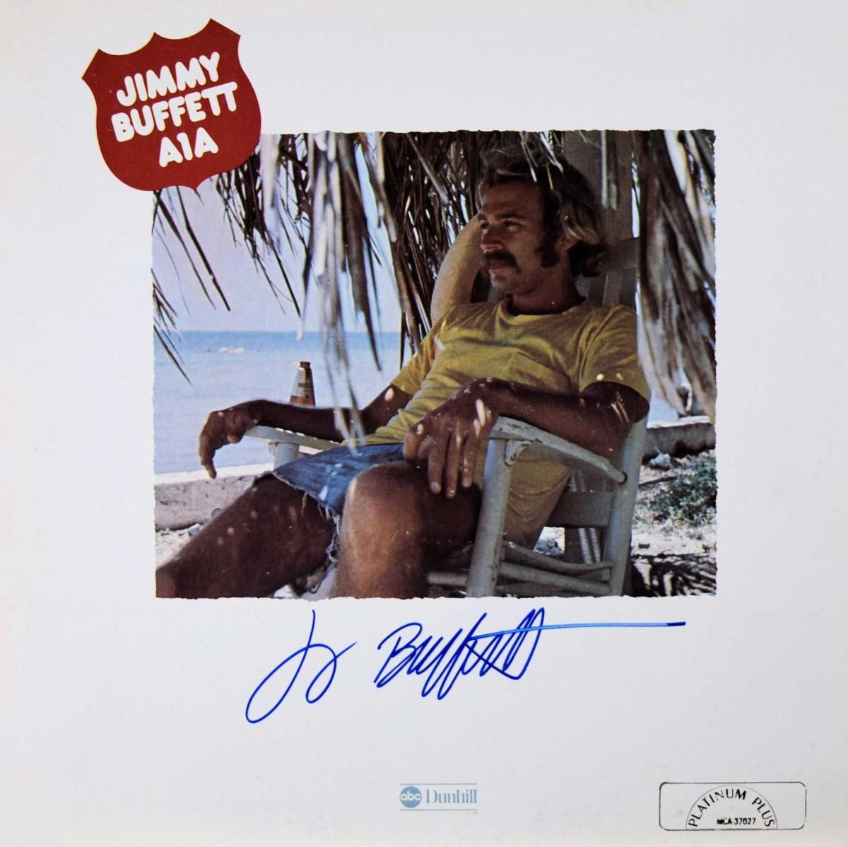 Jimmy Buffett A1A signed album | EstateSales.org