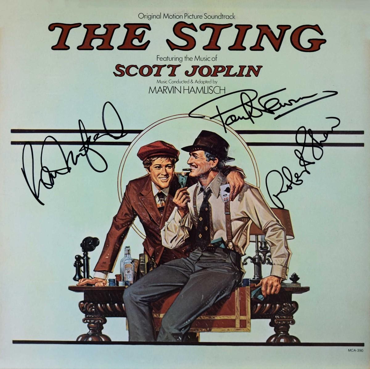 Signed original The Sting soundtrack album | EstateSales.org
