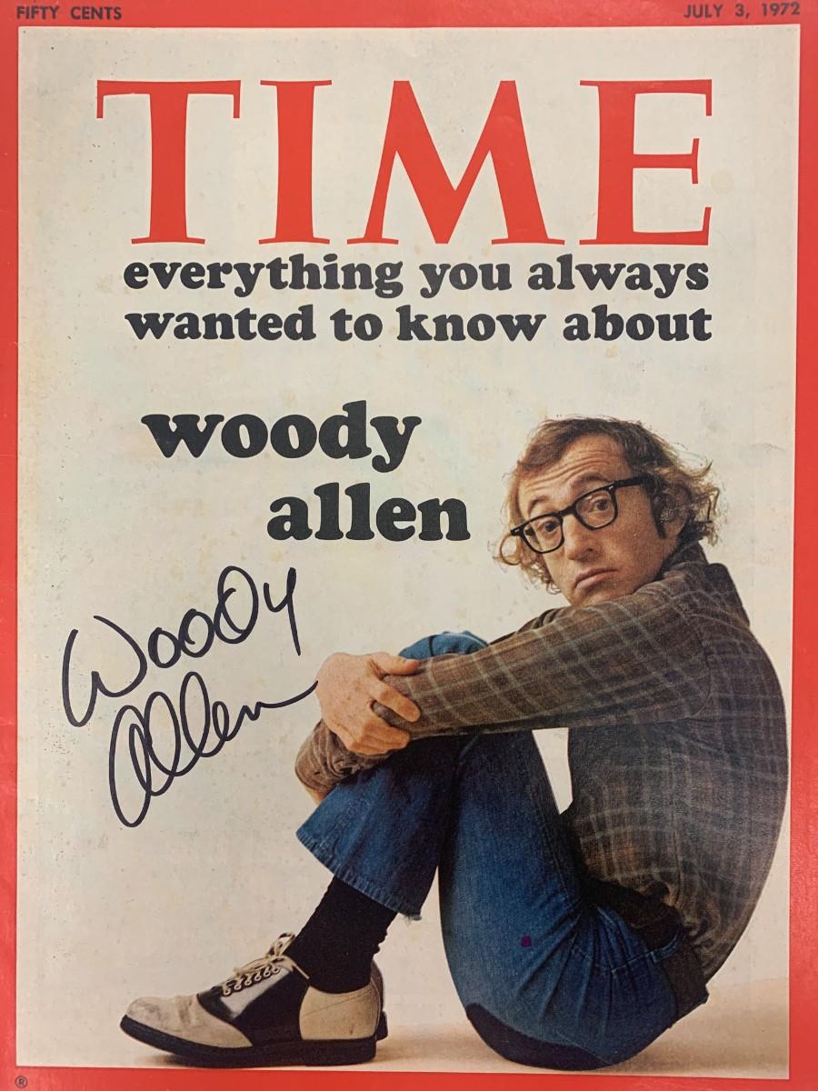 Woody Allen signed Time Magazine | EstateSales.org