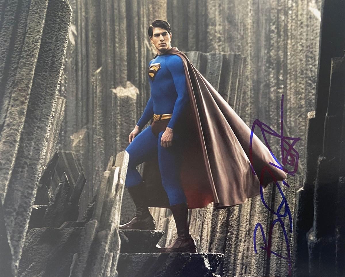Superman Returns Brandon Routh signed movie photo | EstateSales.org