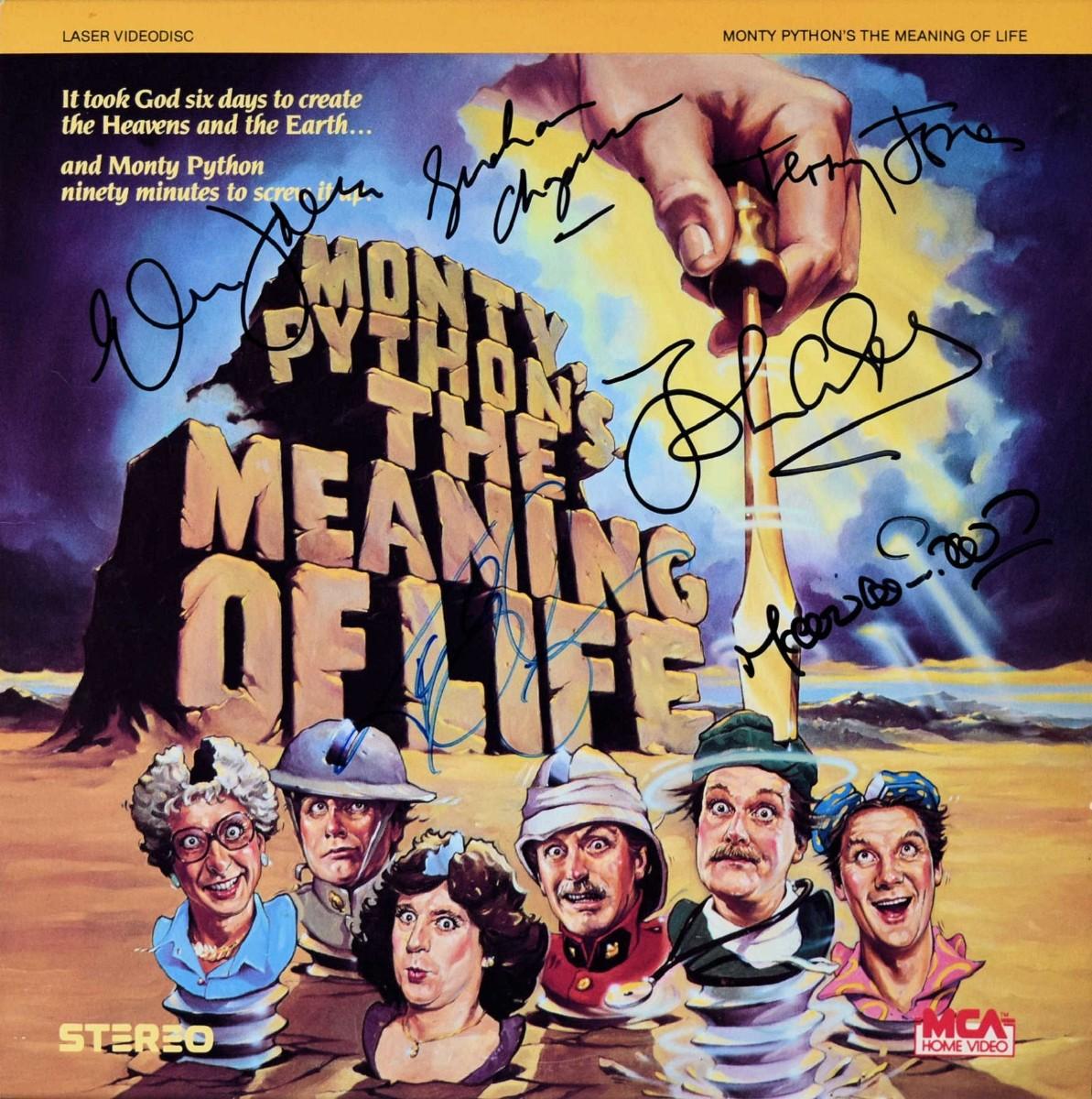 Monty Python signed The Meaning of Life album | EstateSales.org
