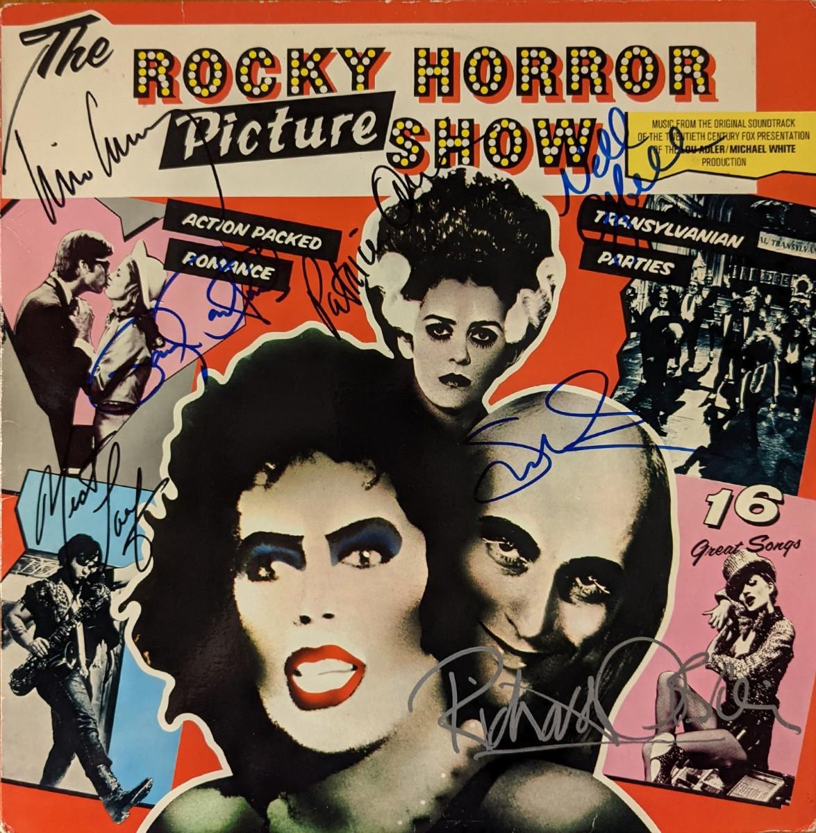 The Rocky Horror Show cast signed soundtrack | EstateSales.org