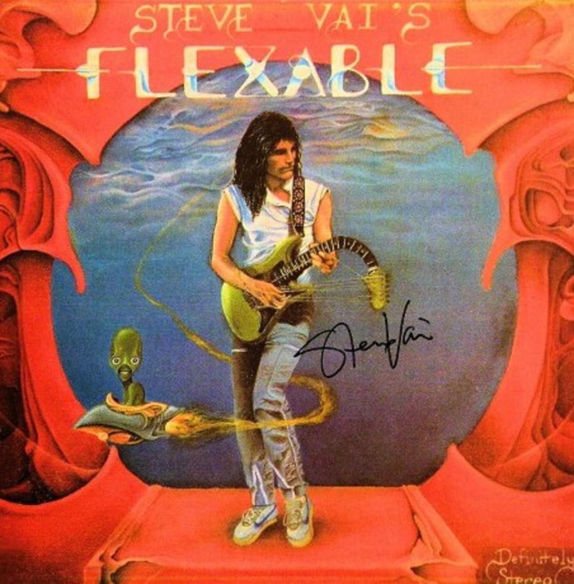 Steve Vai signed "Flexable" album | EstateSales.org