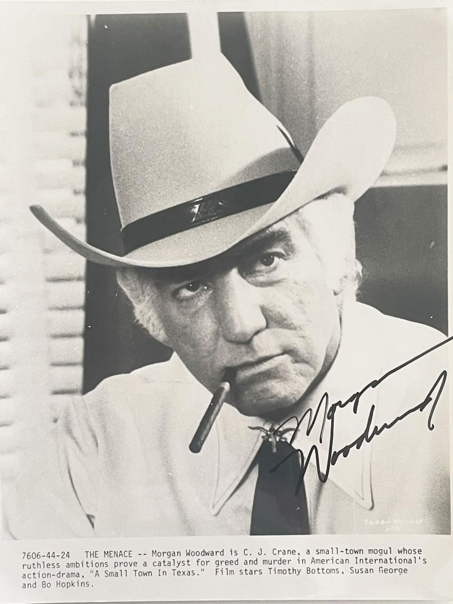 Morgan Woodward The Menace signed movie photo | EstateSales.org
