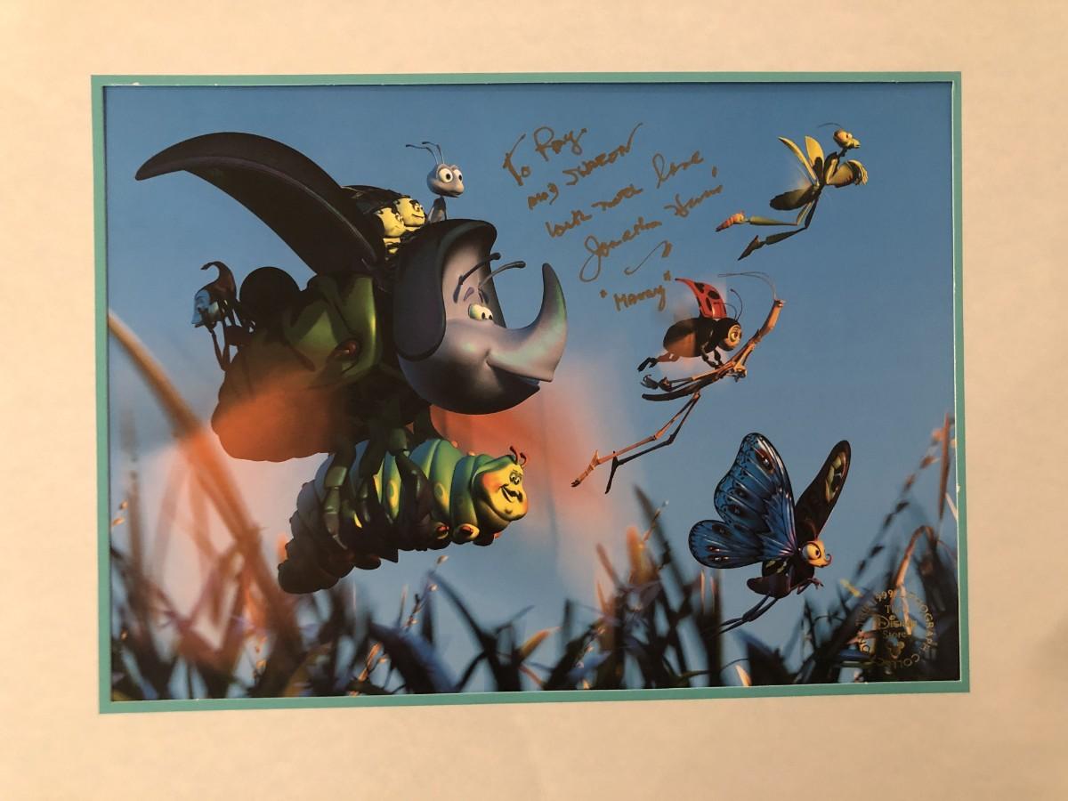 A Bug's Life Jonathan Harris signed movie photo | EstateSales.org