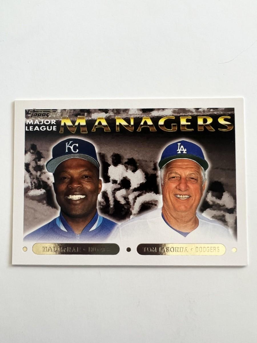 1993 Topps Gold Major League Managers Hal McRae / Tom LaSorda #507 ...