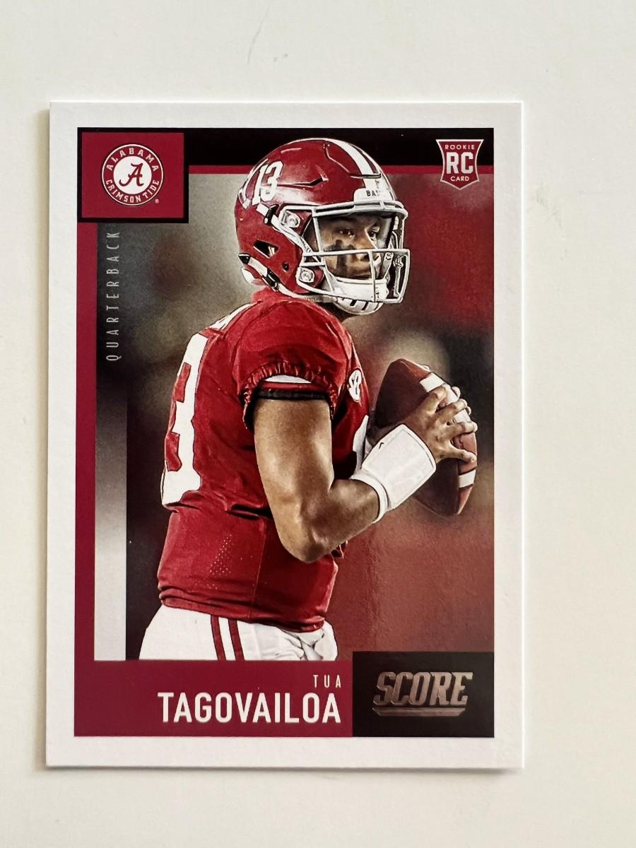 Alabama Crimson Tide Tua Tagovailoa 2020 Score Rookie Card #369 ...