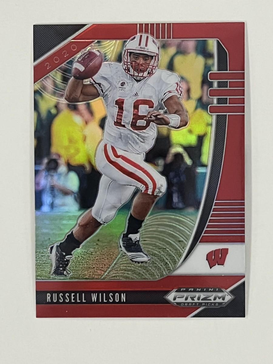 Wisconsin's Russell Wilson 2020 Panini Prizm #86 trading card ...