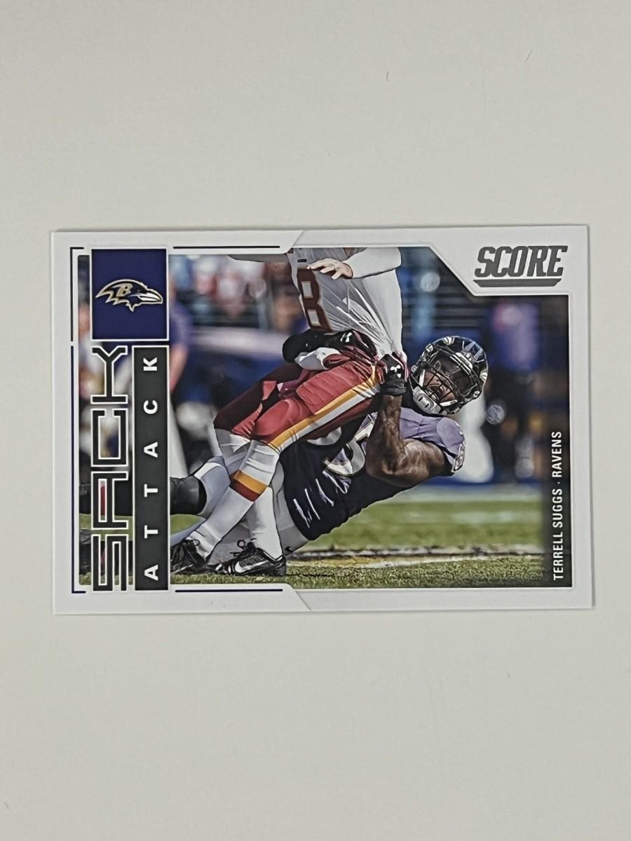 Baltimore Ravens Terrell Suggs 2017 Panini Sack Attack #2 trading card ...