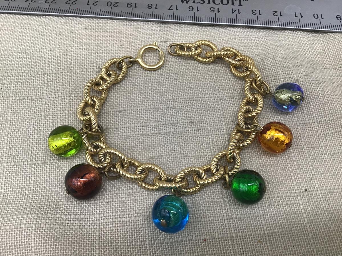 Glass Ball Bracelet | EstateSales.org