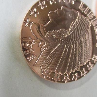 Native American Indian Head 1 Ounce Copper Rounds | EstateSales.org