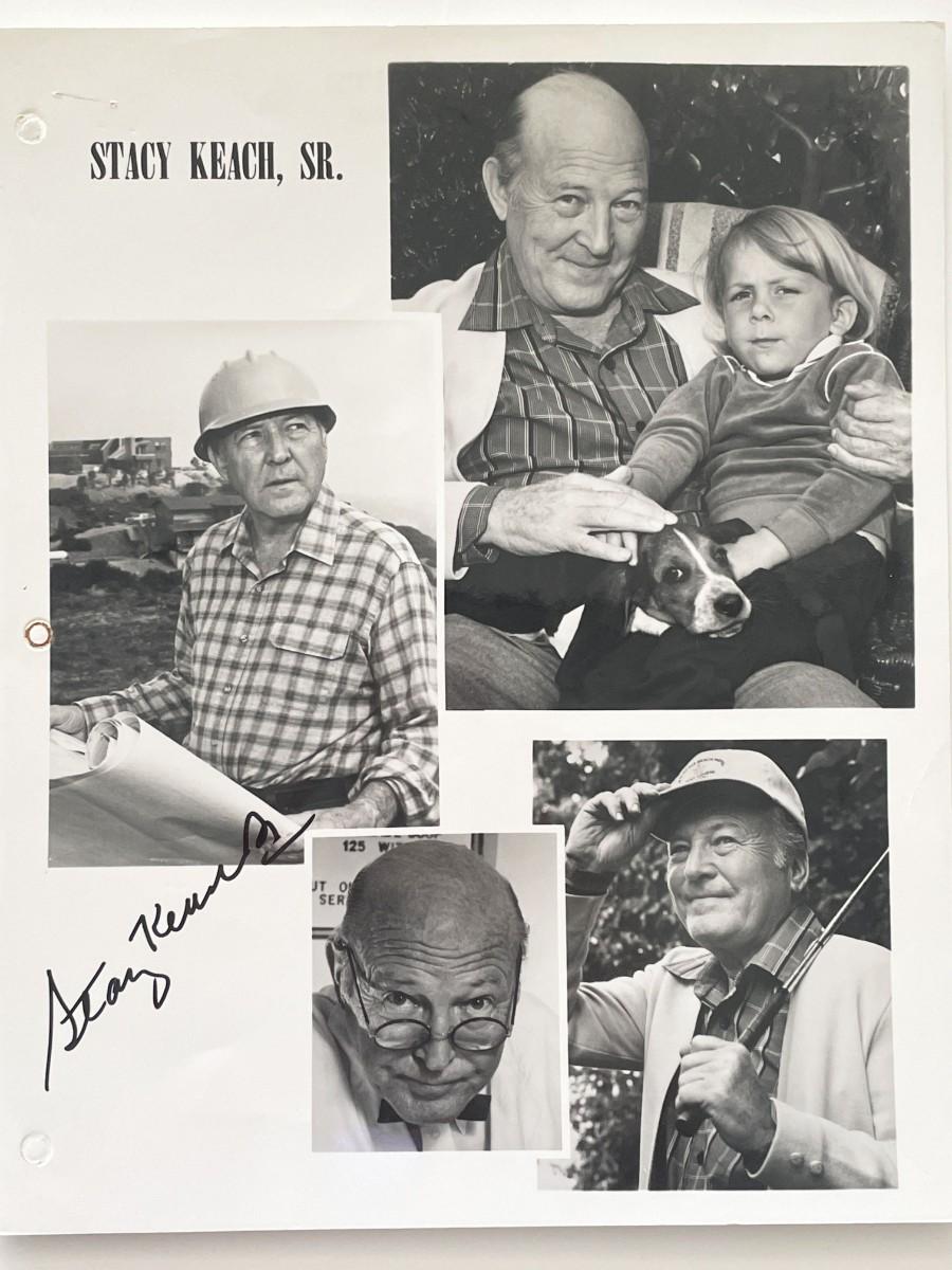 Stacy Keach Sr. signed photo collage | EstateSales.org