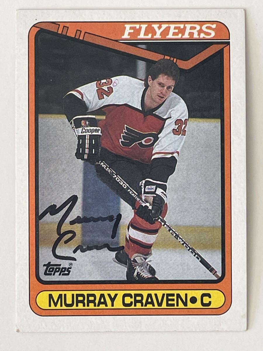 Philadelphia Flyers Murray Craven 1990 Topps #318 signed trading card ...
