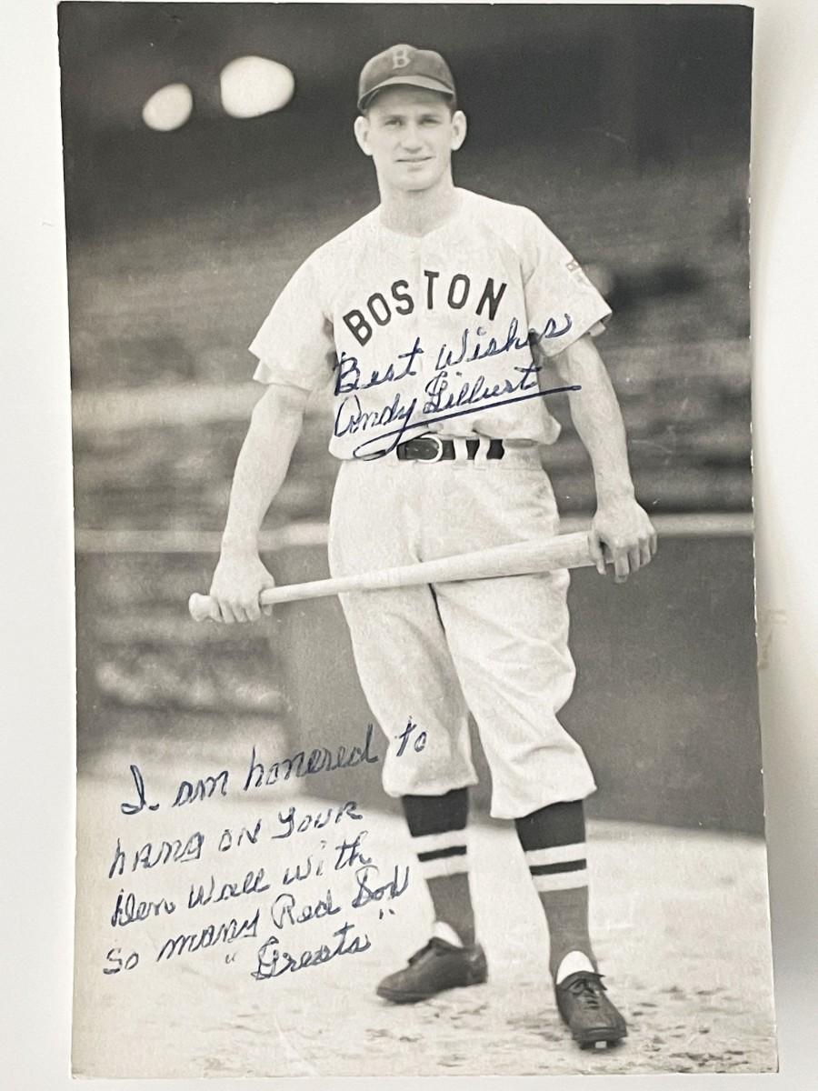 Boston Red Sox Andy Gilbert signed photo | EstateSales.org