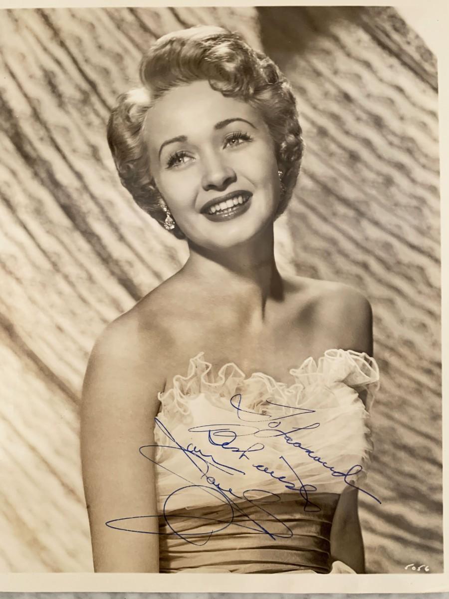 Jane Powell signed photo | EstateSales.org