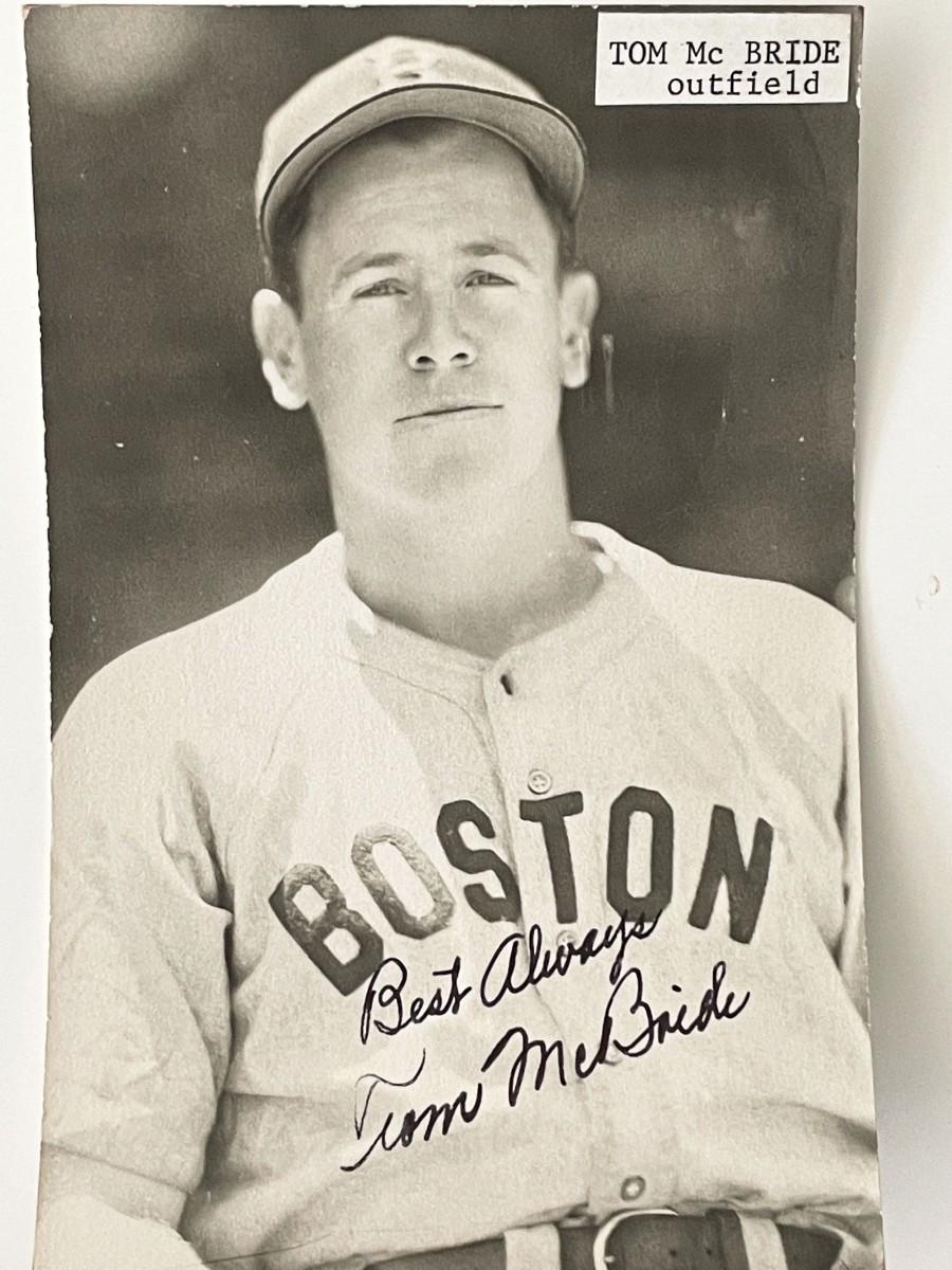 Boston Red Sox Tom McBride signed photo | EstateSales.org