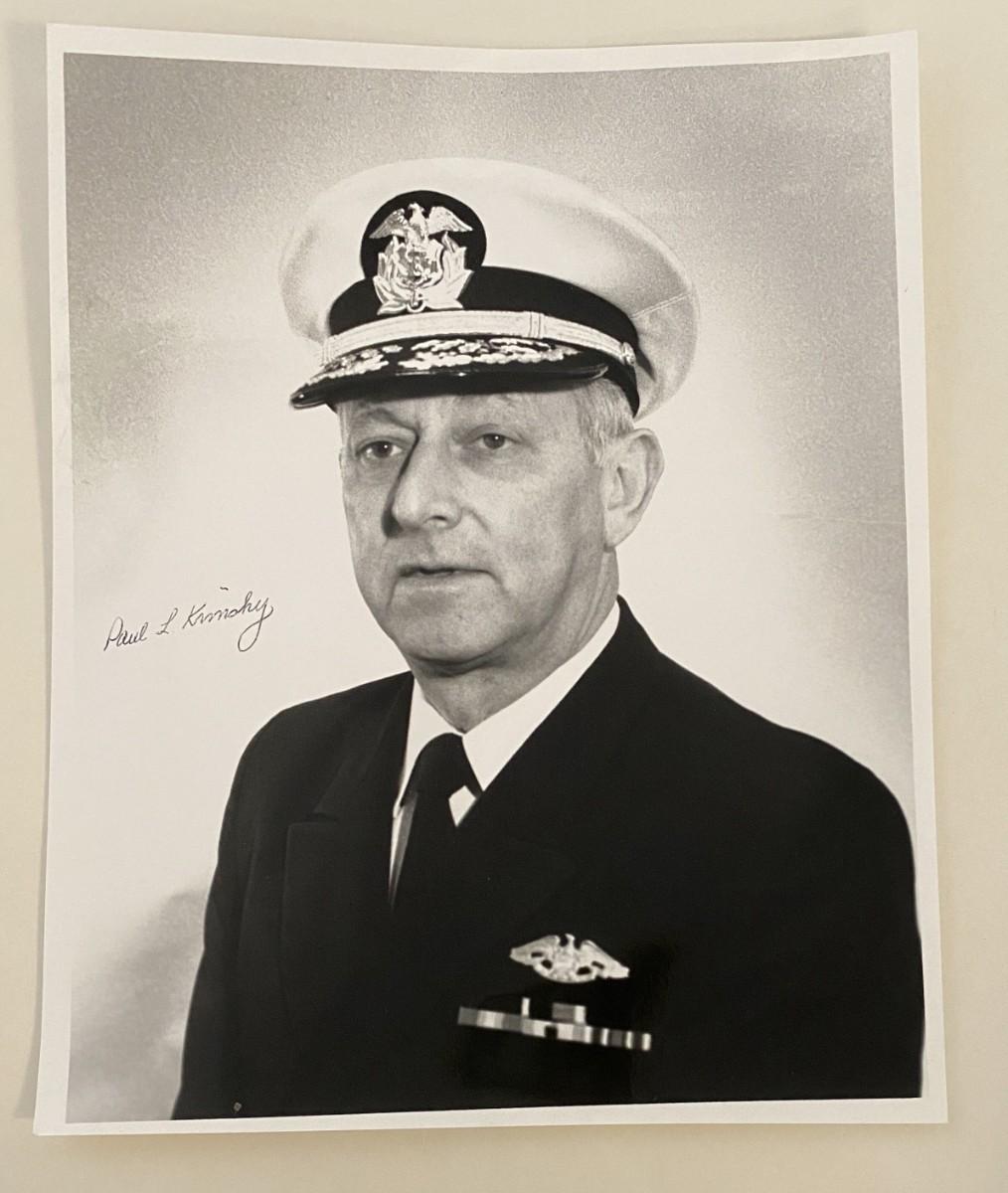 Rear Admiral Paul L. Krinsky signed photo | EstateSales.org