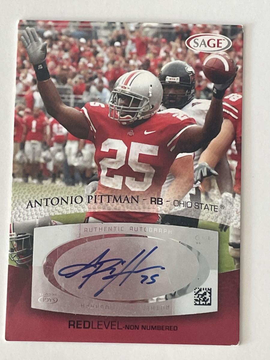 Antonio Pittman Ohio State 2007 Sage #A42 signed trading card ...
