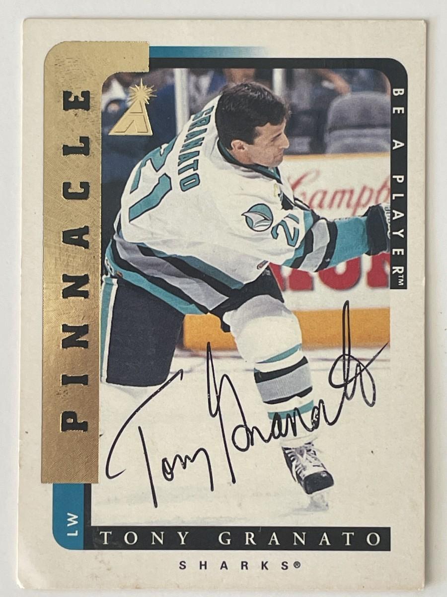 San Jose Sharks Tony Granato 1997 Pinnacle #142 signed trading card ...