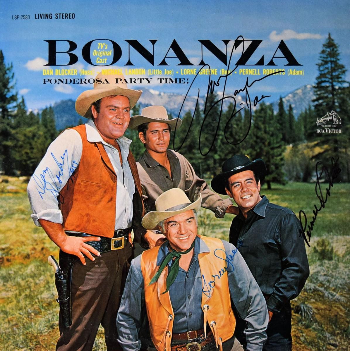 Bonanza TV’s Original Cast signed soundtrack | EstateSales.org